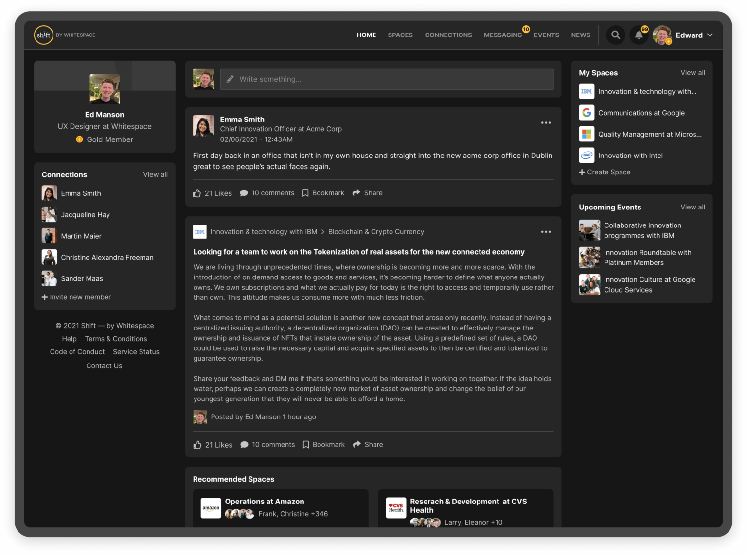 Shift Product Design - Senior UX Designer — Edward Manson